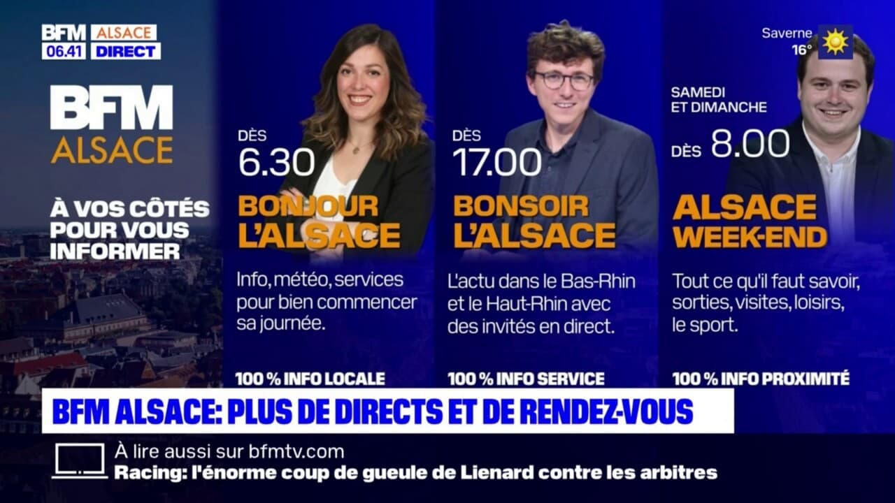 BFM Alsace: plus de directs et de rendez-vous sur notre antenne