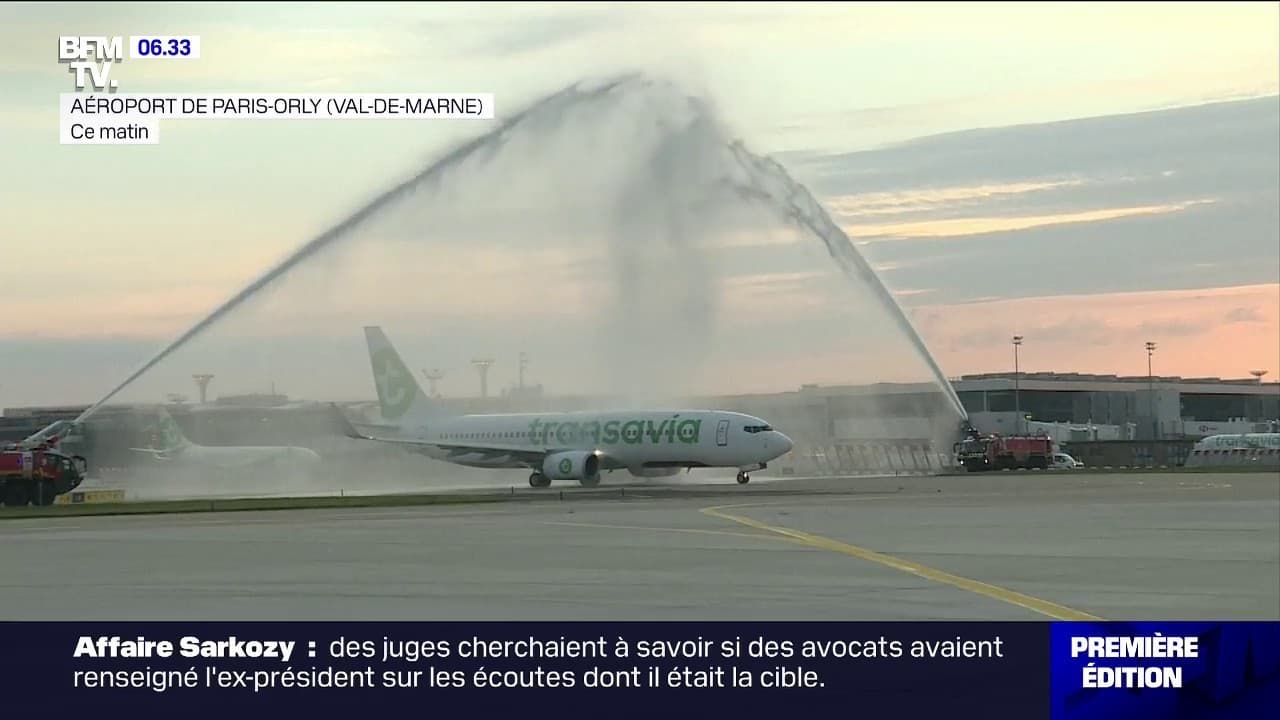 Les images du premier décollage d'un avion à l'aéroport d'Orly après ...