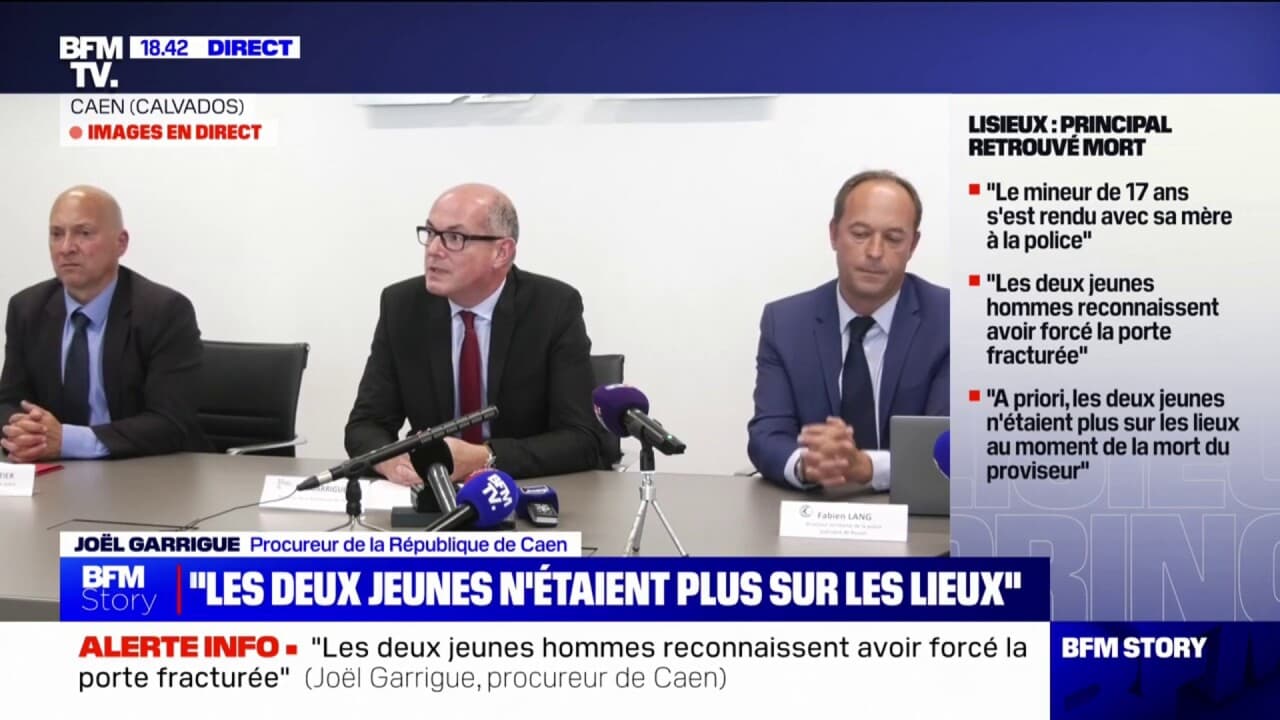 Principal Retrouvé Mort à Lisieux Les Deux Jeunes Qui Se Sont