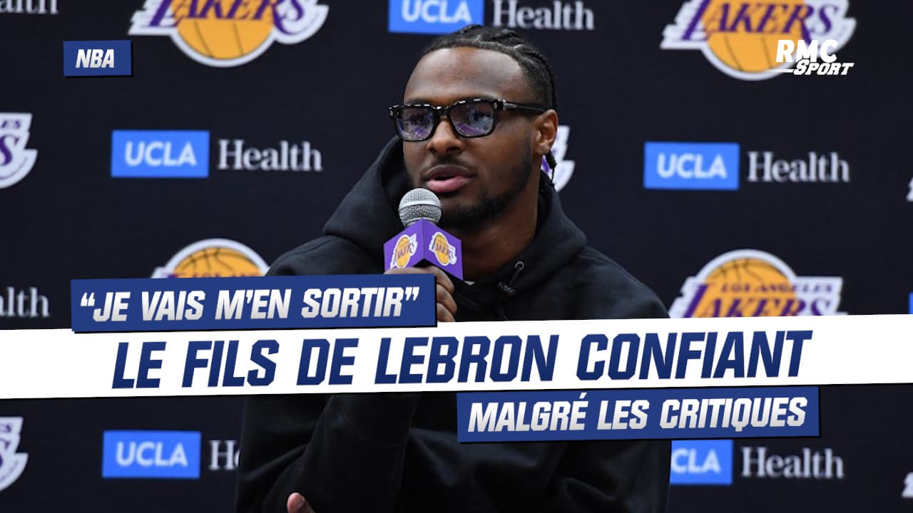 NBA : "Je vais m'en sortir", Bronny James (Lakers) confiant malgré les ...