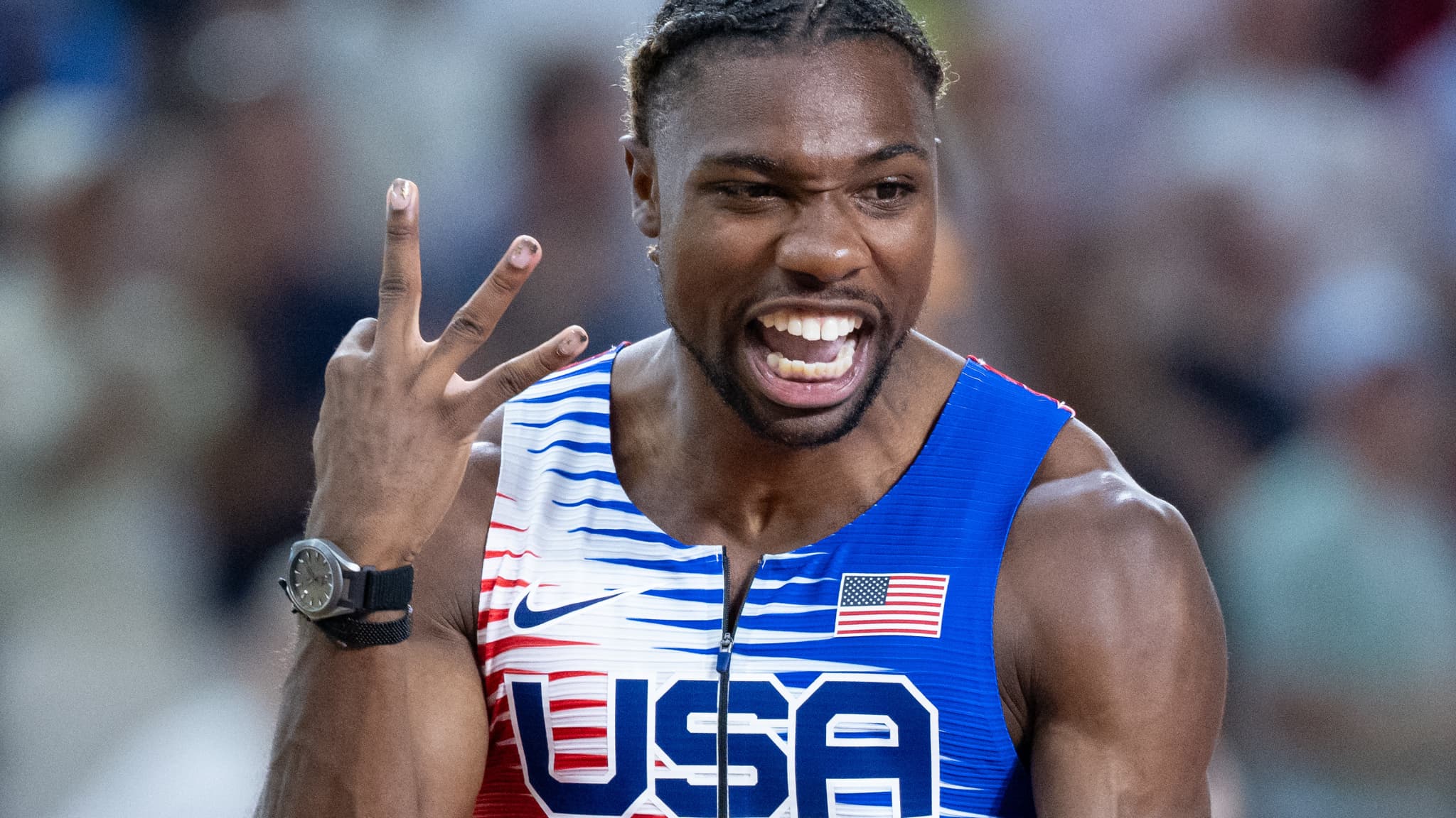 Athlétisme: Noah Lyles se moque des "champions du monde de la NBA", les ...