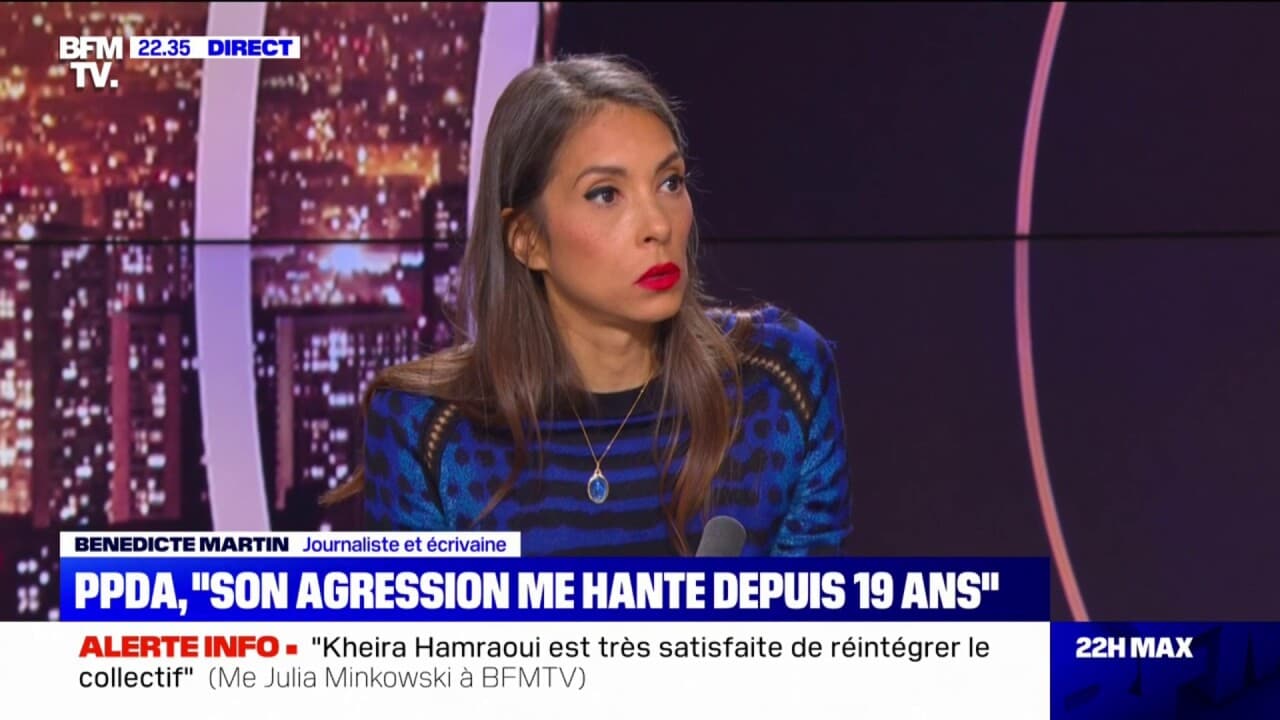 Bénédicte Martin à propos de PPDA: "Je repousse son visage avec une ...