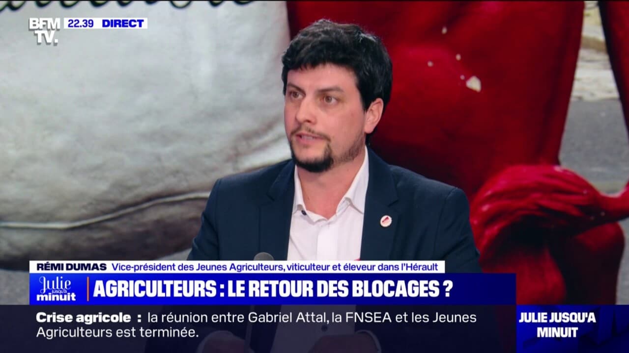 Rémi Dumas (vice-président des Jeunes Agriculteurs): "On souhaite que ...