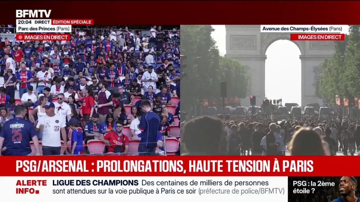 PSG-Arsenal: en marge du match, il y a eu 20 interpellations dont 10 ...