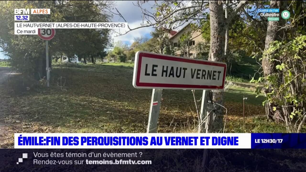 Disparition d'Émile: les perquisitions menées au Vernet et à Digne sont terminées