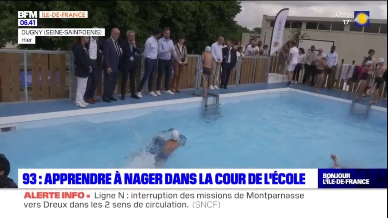 Seine-Saint-Denis: des piscines éphémères en pleine cour d'école