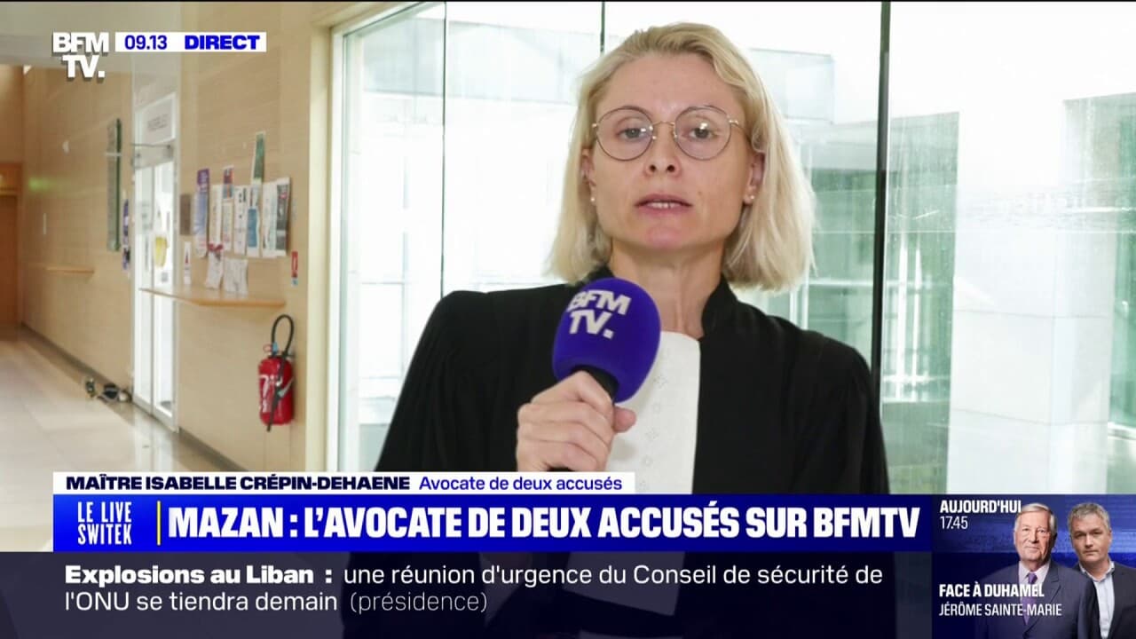 Me Isabelle Crépin-Dehaene (avocate de deux accusés): Me Isabelle Crépin-Dehaene (avocate de deux accusés):