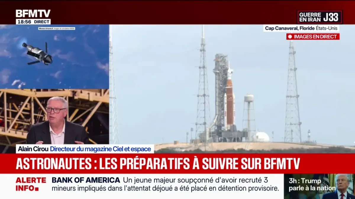 Mission Artemis 2: "L'idée est de pouvoir être attrapé par l'attraction ...