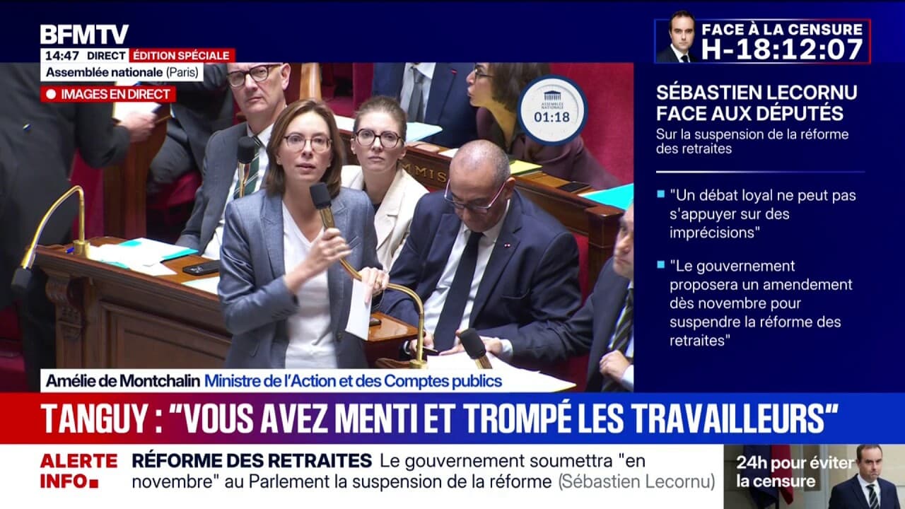 Budget 2026: Amélie de Montchalin appelle Jean-Philippe Tanguy à "venir ...