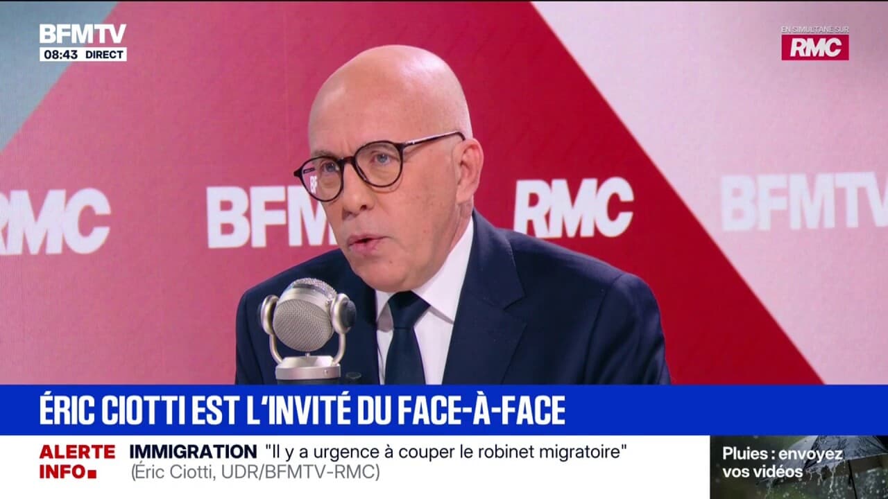 "Je soutiens ce maire": Éric Ciotti (UDR) revient sur la décision du ...