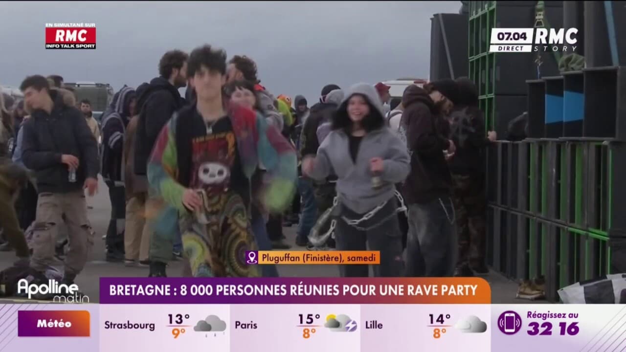 Bretagne : 8.000 personnes réunies pour une rave party