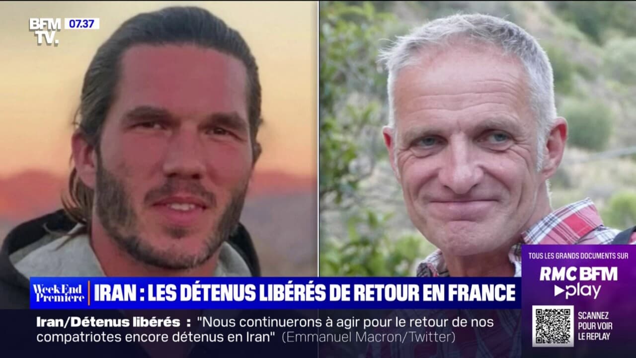 Benjamin Brière et Bernard Phelan, les deux Français libérés par l'Iran ...