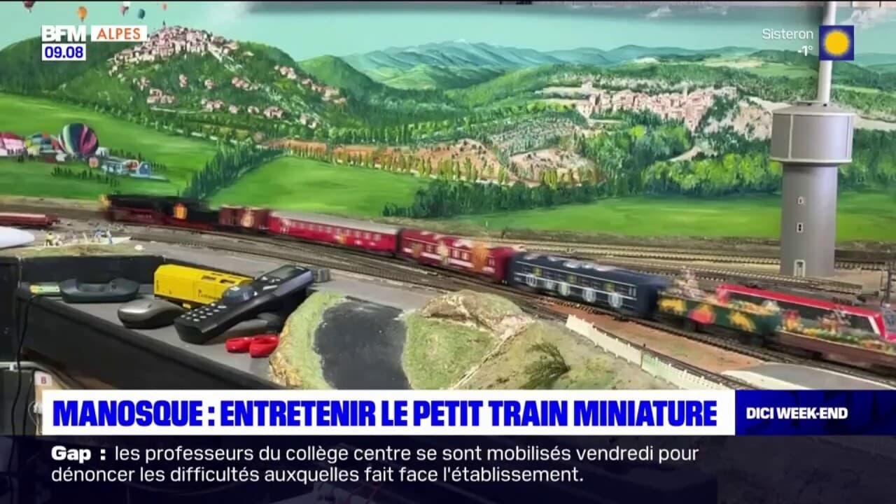 Manosque: le train de Noël en version miniature