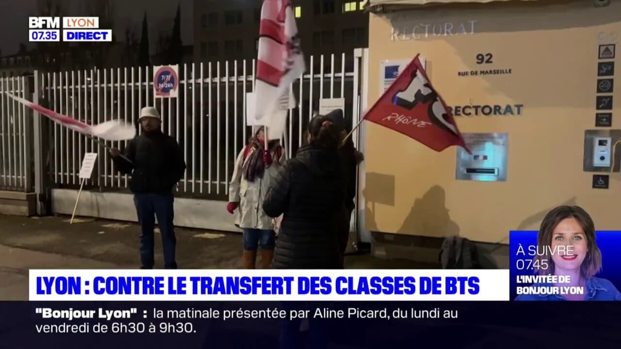 Lyon: une mobilisation d'étudiants contre le transfert des classes de BTS