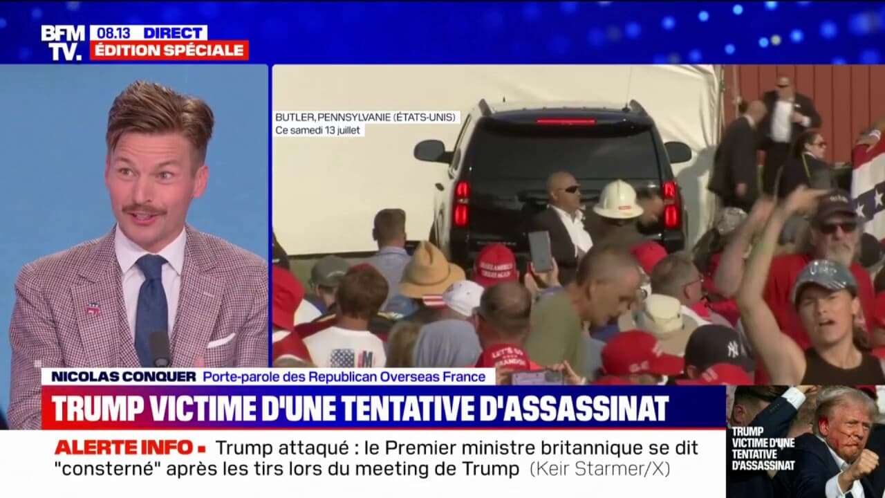Donald Trump attaqué: "On était à quelques millimètres de passer dans ...
