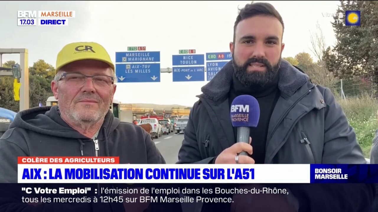 Agriculteurs en colère: la mobilisation continue sur l'A51 à Aix-en ...