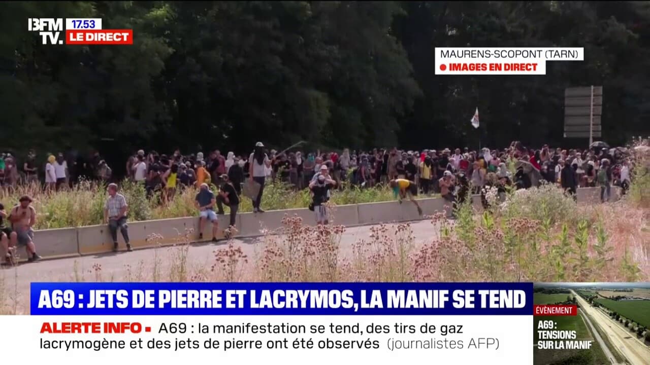 A69: la tension redescend d'un cran entre les manifestants et les ...