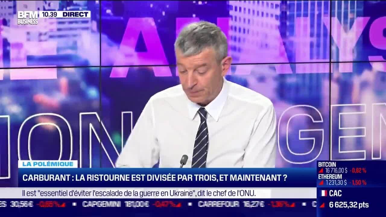 Nicolas Doze : La ristourne sur le carburant divisée par trois, et ...