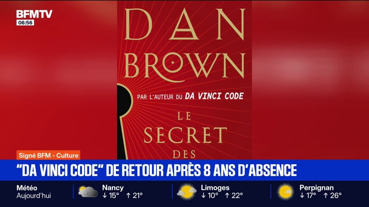 Signé BFM - L'écrivain Dan Brown, auteur du "Da Vinci Code", fait son ...