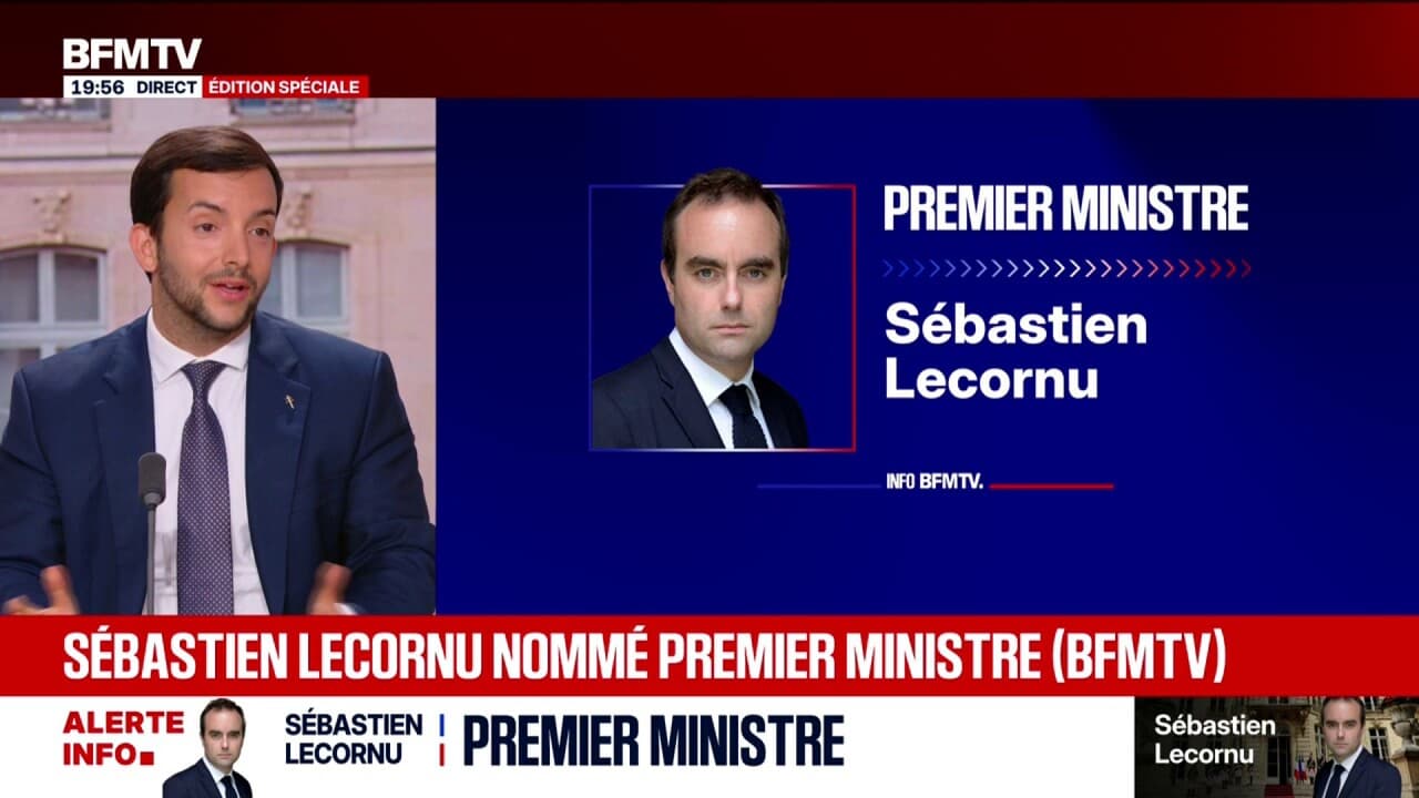 Sébastien Lecornu Premier ministre: "Emmanuel Macron choisi de se ...