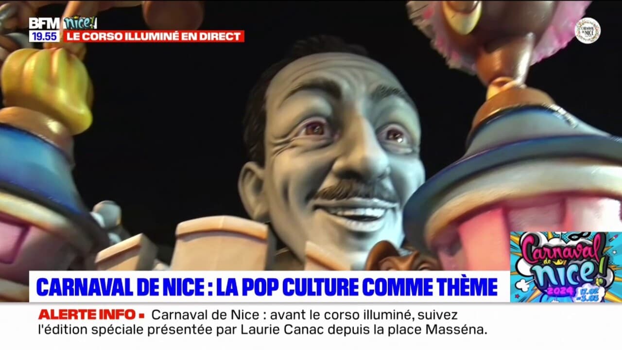 Carnaval de Nice: présentation du char Walt Disney