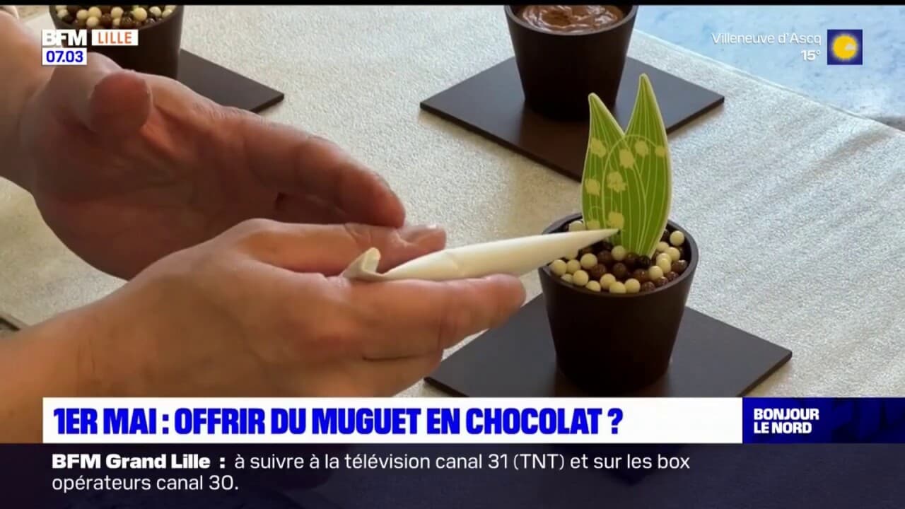 Du muguet en chocolat pour le 1er mai