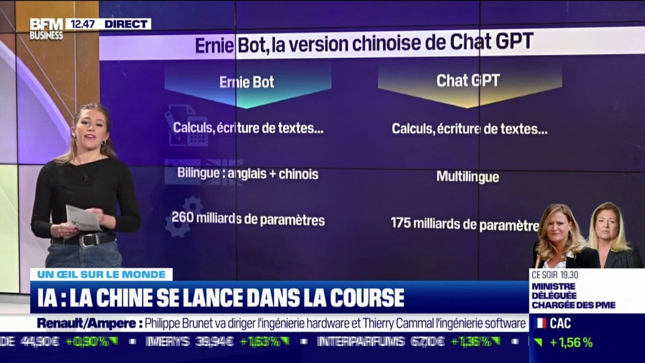 ErnieBot, la version chinoise de ChatGPT