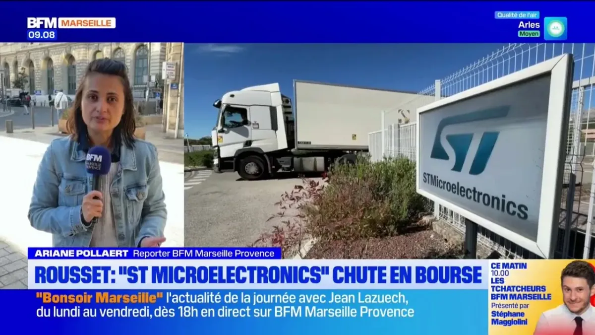 Rousset : " St Microelectronics" chute en Bourse