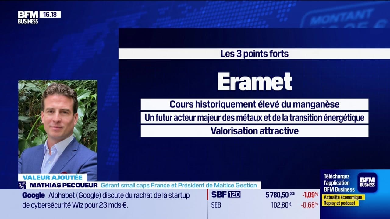 Valeur ajoutée : Ils apprécient Eramet - 15/07