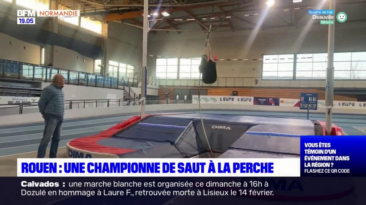 Rouen: rencontre avec Elise Russis, une championne de saut à la perche