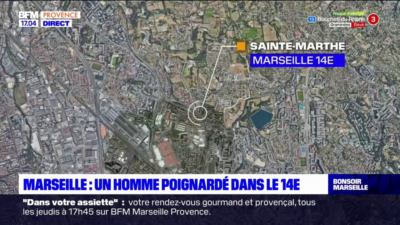 Un homme poignardé dans le 14è de Marseille Un homme poignardé dans le 14è de Marseille