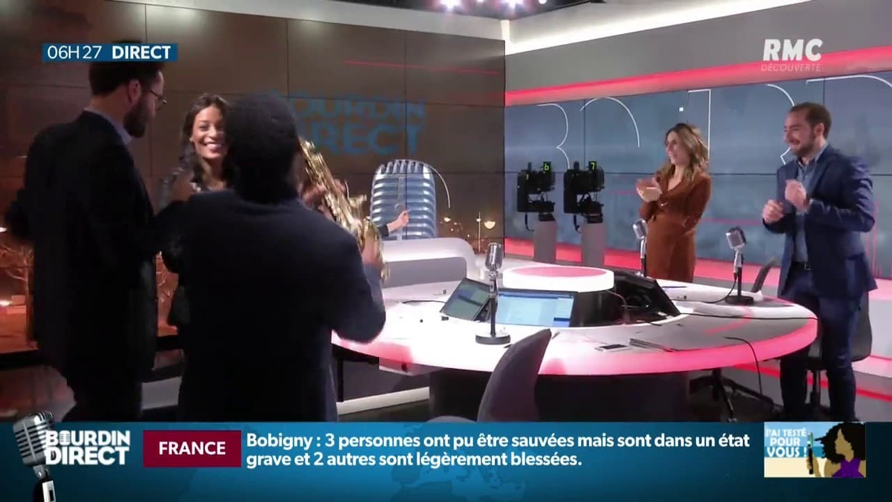 Djena Tsimba et Mathieu Rouault dansent en direct sur le plateau