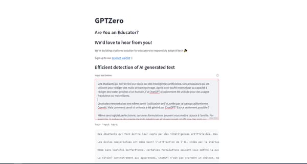 Comment détecter si un texte a été écrit par ChatGPT?