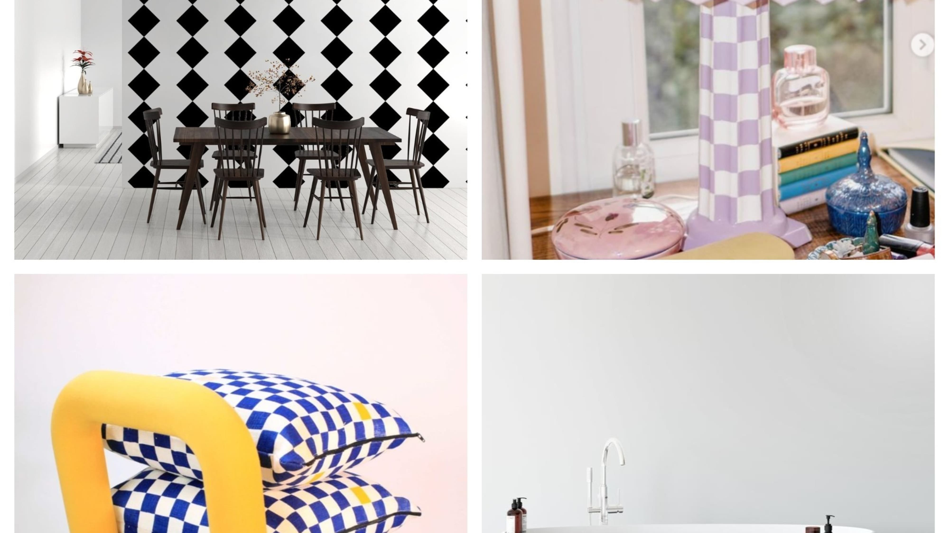 De la mode à la déco: le motif damier est partout