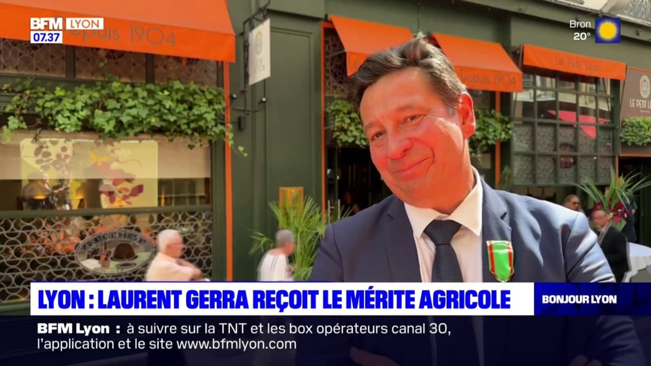 Lyon: Laurent Gerra reçoit la médaille du mérite agricole