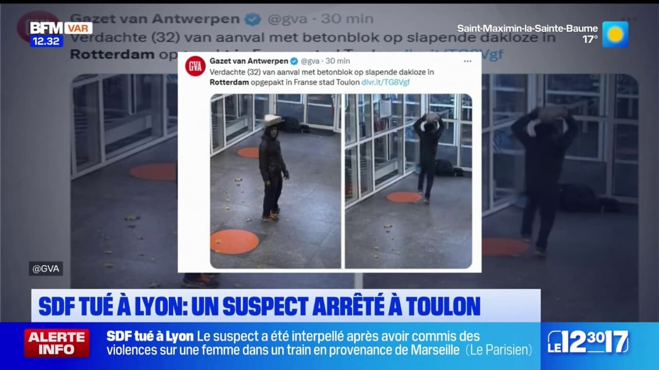 SDF tué à Lyon: un homme interpellé dans un train à Toulon