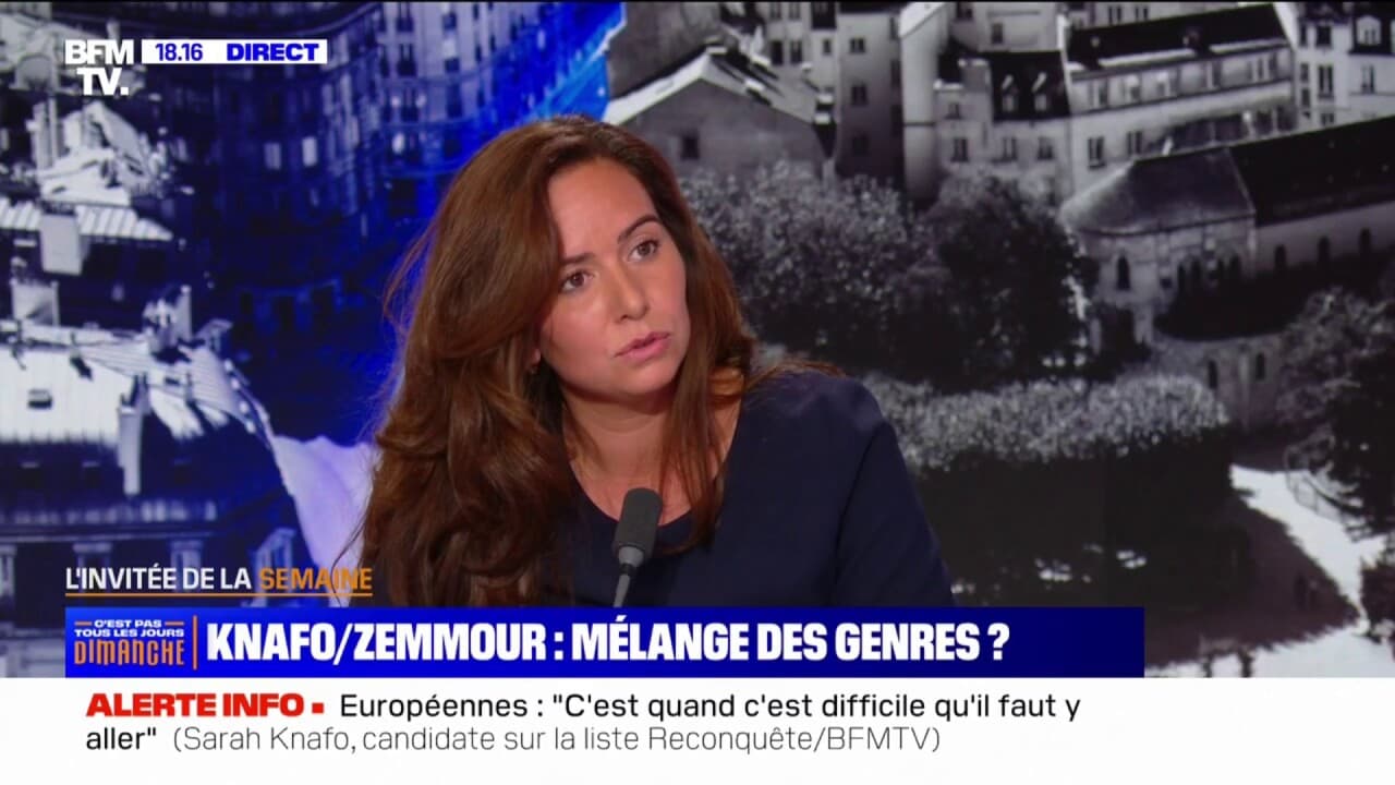 Sarah Knafo (Reconquête): avec Éric Zemmour, "on a la même ambition ...