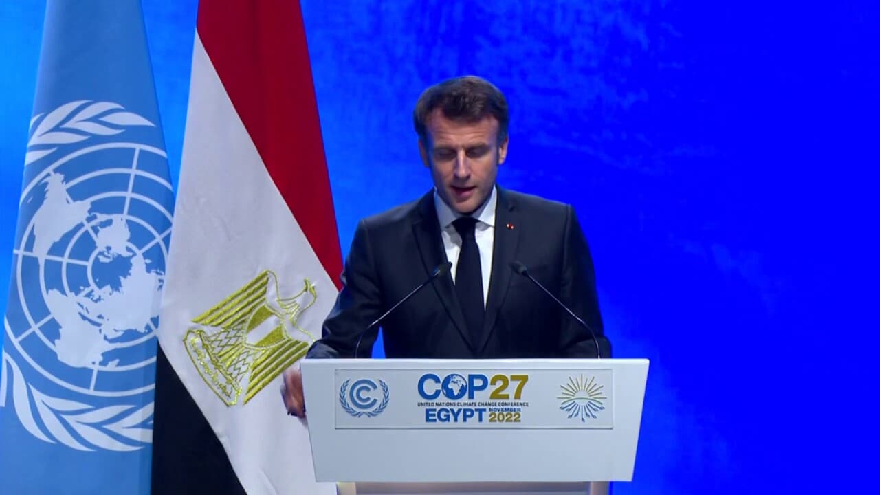 Emmanuel Macron à la Cop 27: "La France investira 1 milliard d'euros ...