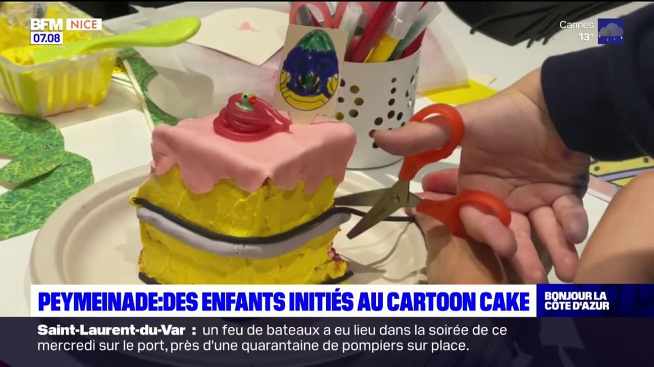 Peymeinade: un atelier d'initiation au cartoon cake pour les enfants