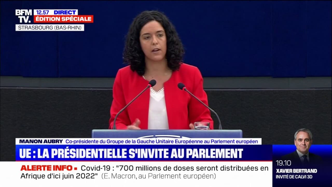 Manon Aubry à Emmanuel Macron: "La présidence française de l'UE ne ...