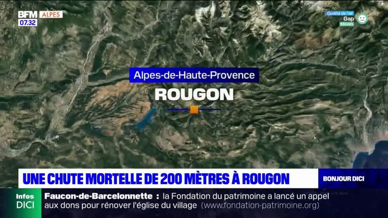 Rougon: un homme de 82 ans est mort dans une chute de 200 mètres