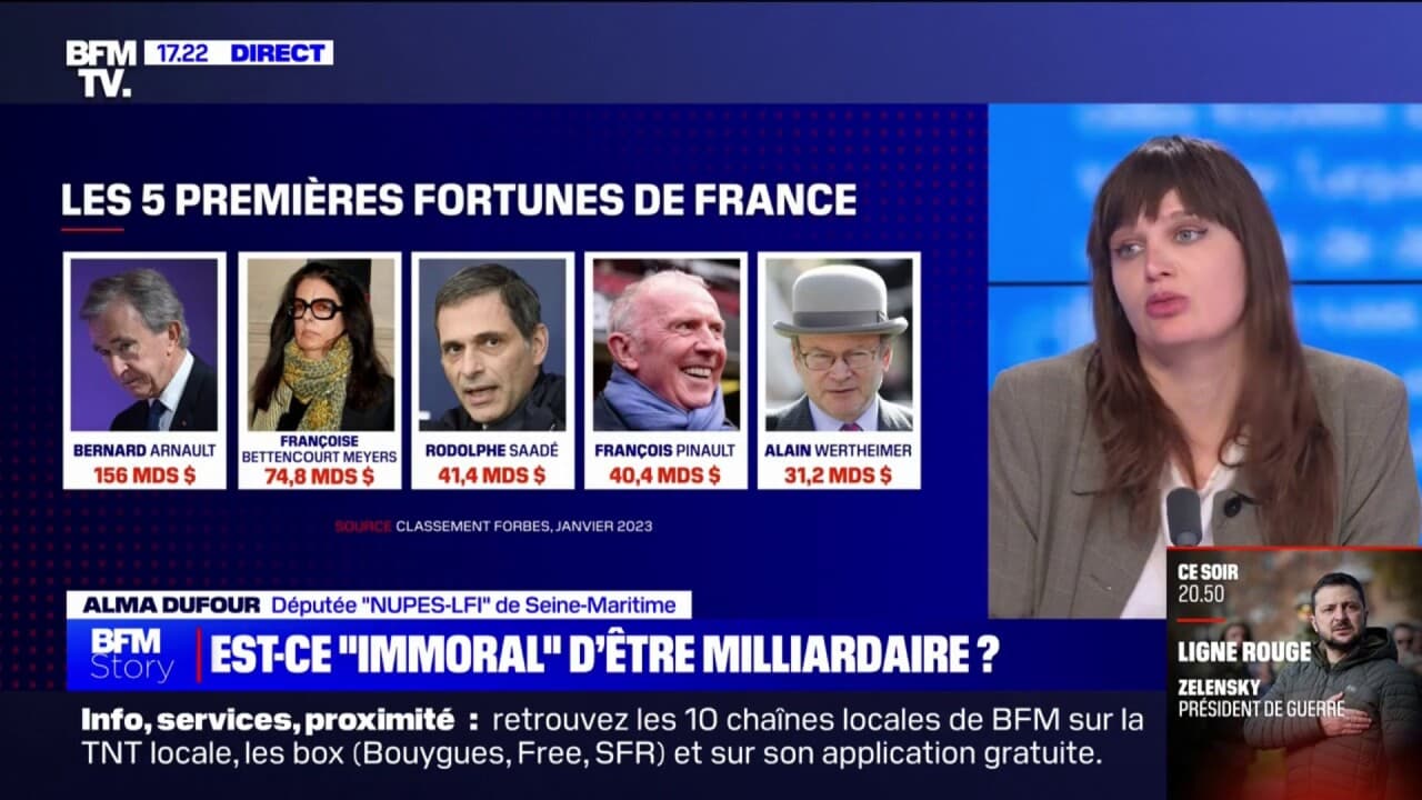 Alma Dufour: "Ce n'est pas immoral d'avoir de l'argent, c'est immoral ...
