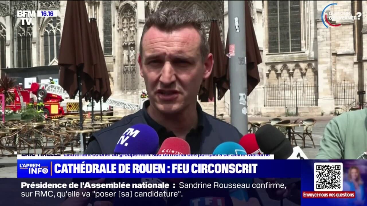 Cathédrale de Rouen: le lieutenant-colonel Éric Tirelle explique ...