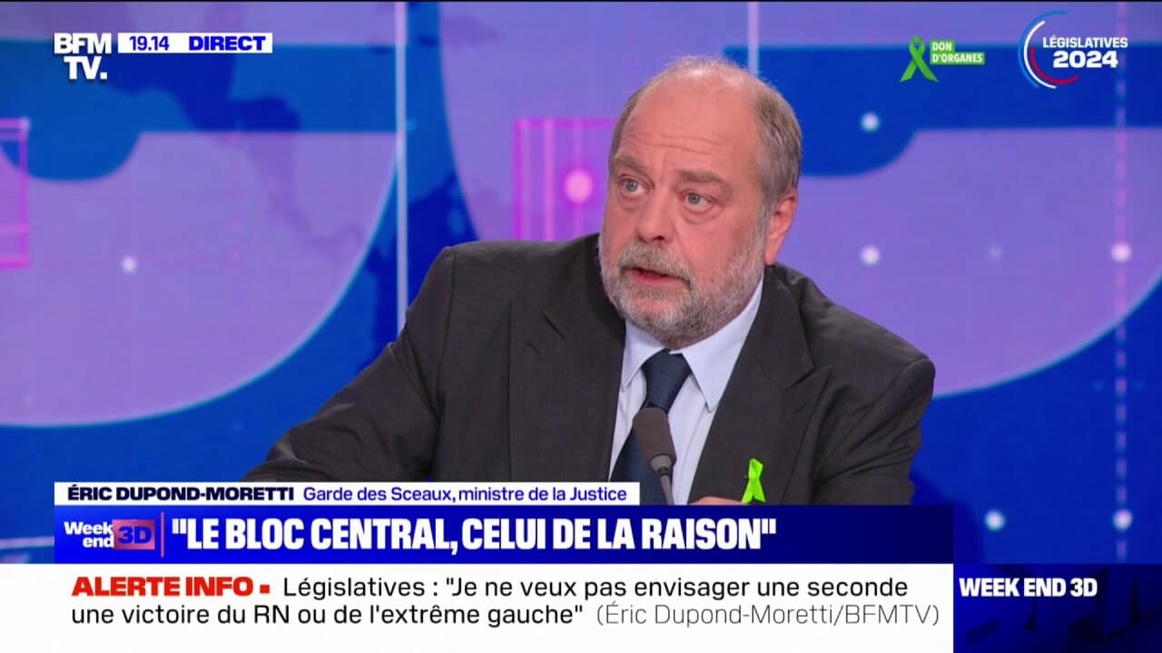 Éric Dupond-Moretti: "Les extrêmes sont de nature à démolir un certain ...