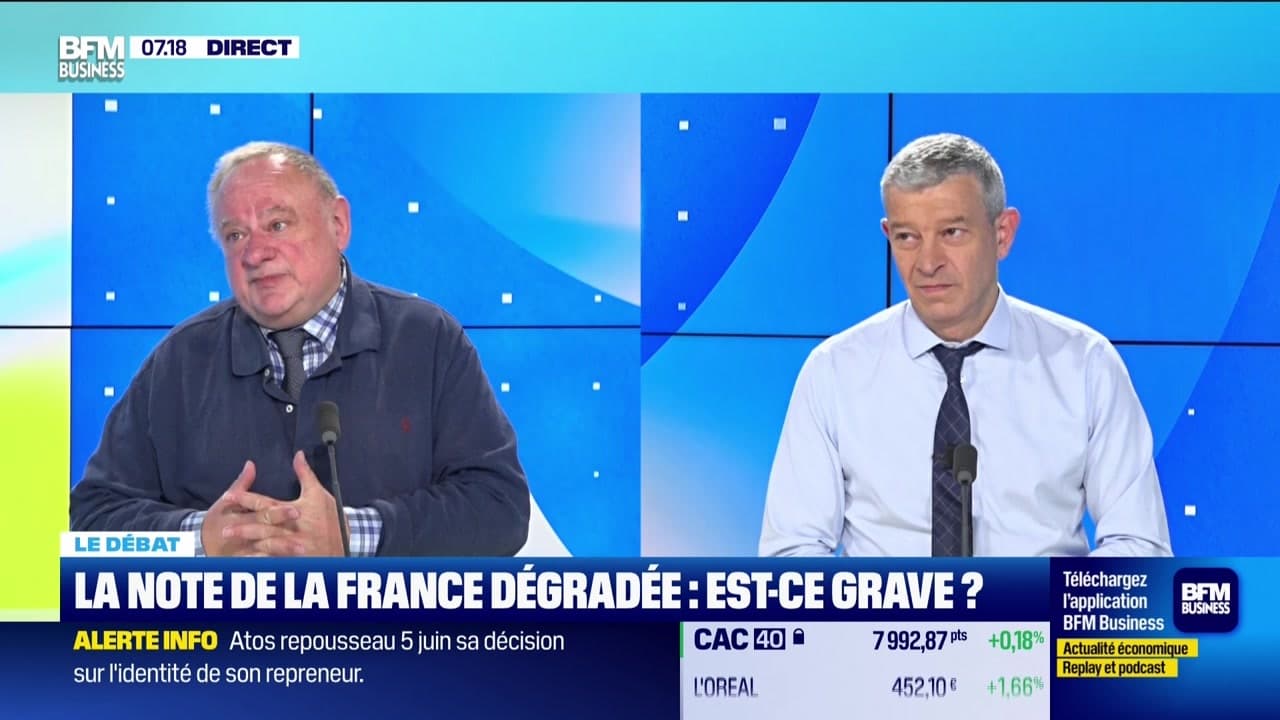 Nicolas Doze face à Jean-Marc Daniel : La note de la France dégradée ...