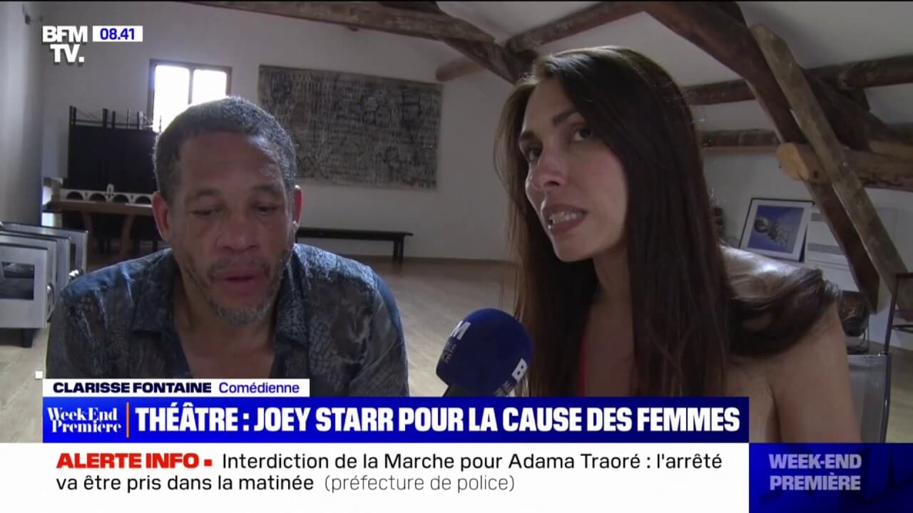 Au Festival d'Avignon, Joey Starr met en scène un texte écrit par Clarisse Fontaine sur les ...