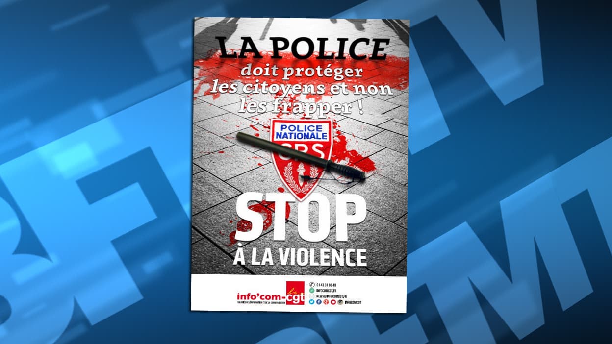 Bernard Cazeneuve Proteste Contre Une Affiche De La Cgt Sur Les