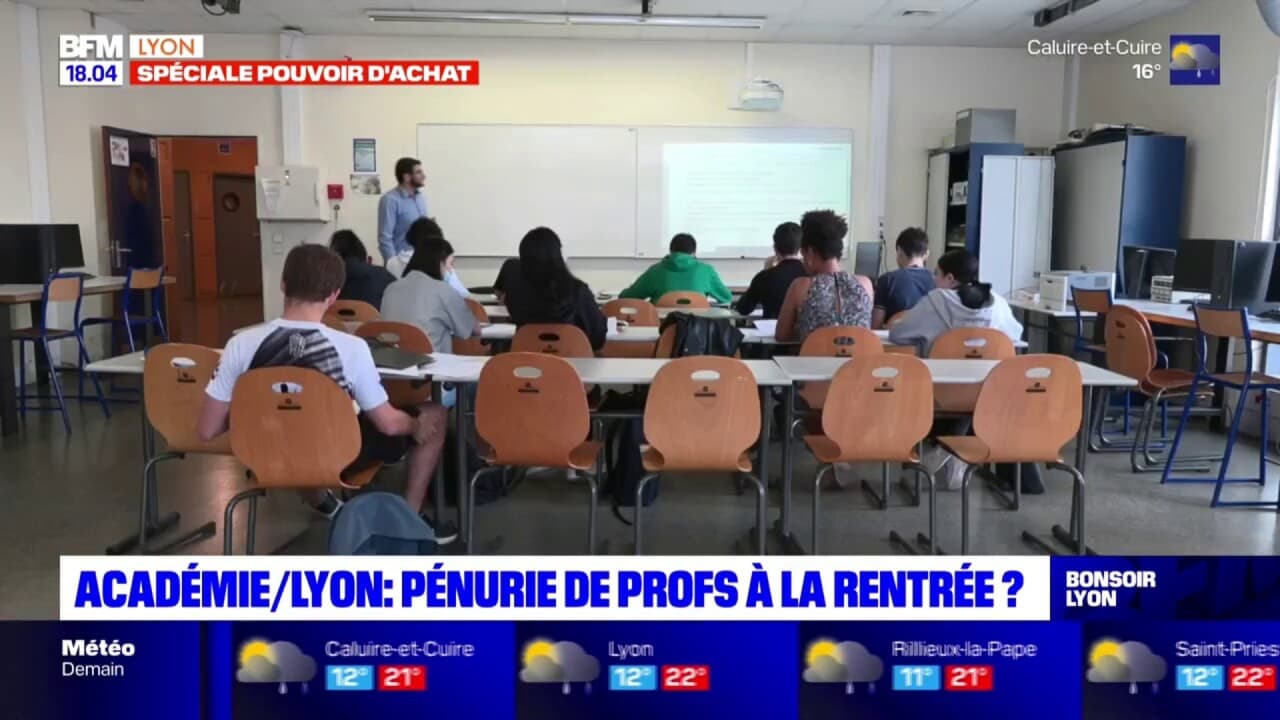 Académie de Lyon : pénurie de profs à la rentrée Académie de Lyon : pénurie de profs à la rentrée