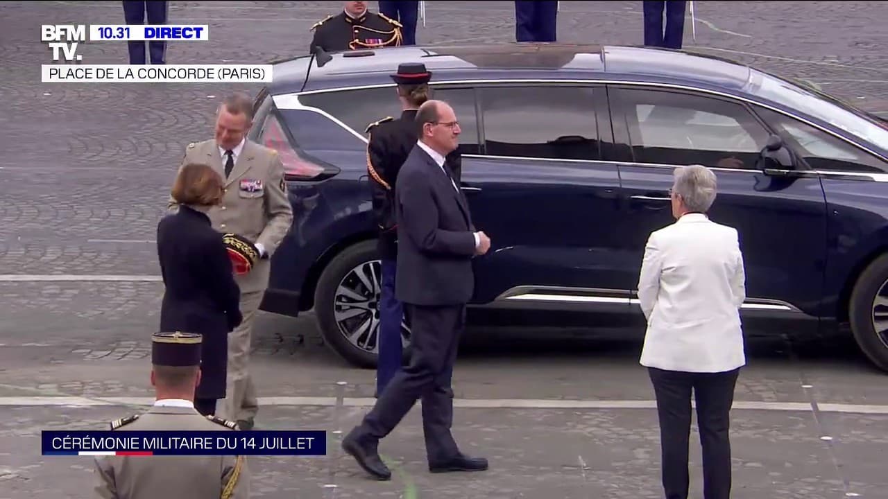 14-Juillet: Le Premier ministre Jean Castex est arrivé place de la ...