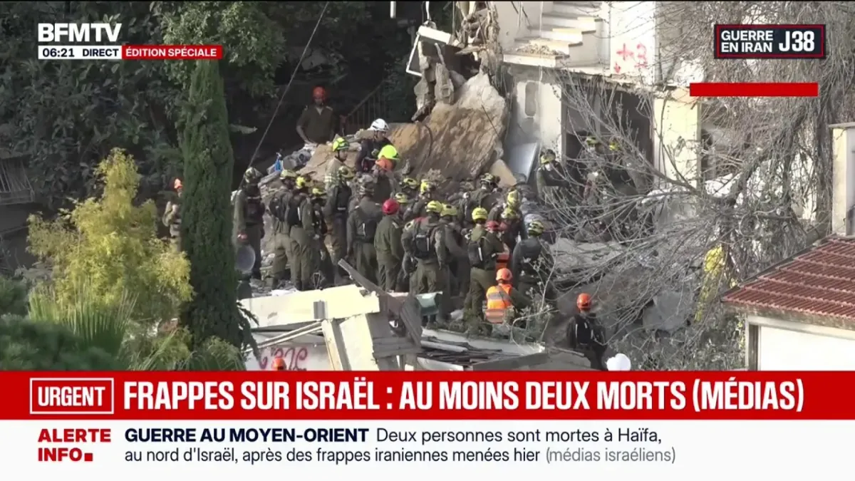 Guerre au Moyen-Orient: au moins deux morts à Haïfa en Israël après des ...
